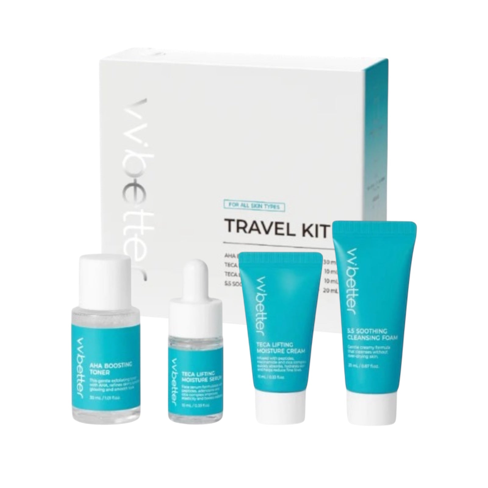 VVBetter Travel Kit Blue 4 Items – Jasso beauty