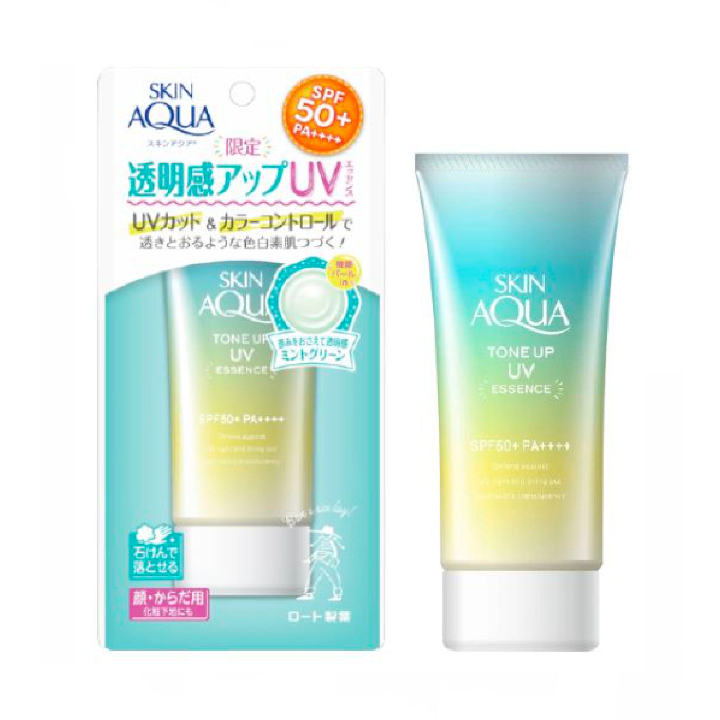 Rohto Skin Aqua Tone-up Mint Green Sunscreen SPF50+ PA++++ 80g – Jasso ...