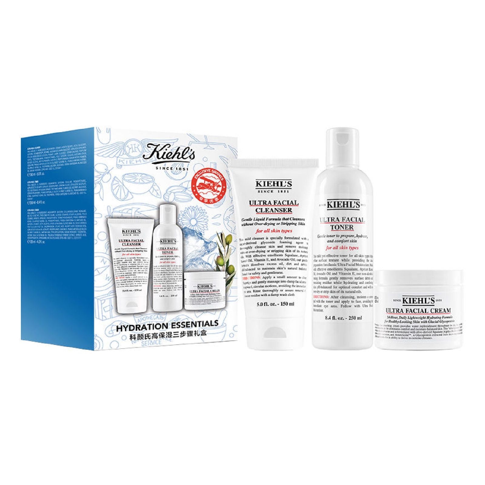 Kiehl's Ultra Facial Hydration Essentials Set – Jasso beauty
